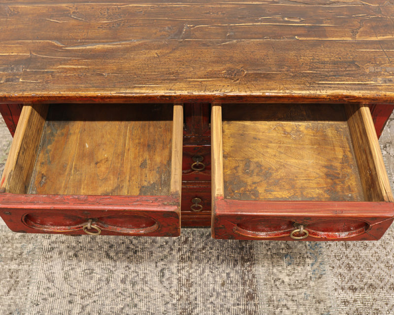 Antique Chinese Painted Elm Hall Chest, 33.5x18.5x23.5H - Sunnyside ...