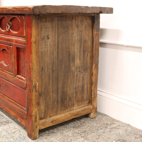 Antique Chinese Painted Elm Hall Chest, 33.5x18.5x23.5H - Sunnyside ...