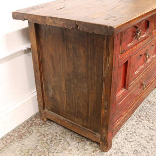 Antique Chinese Painted Elm Hall Chest, 33.5x18.5x23.5H - Sunnyside ...