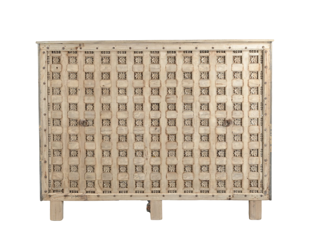 Indian King Size Headboard Constructed From an Antique Ceiling Panel ...